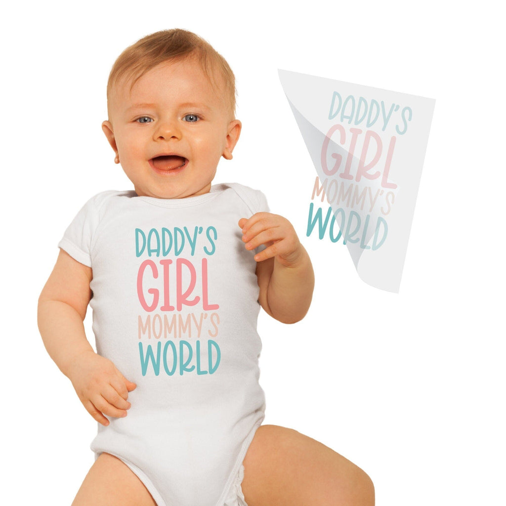 Daddy's Girl Mommy's World DTF Transfer - Silhouette U