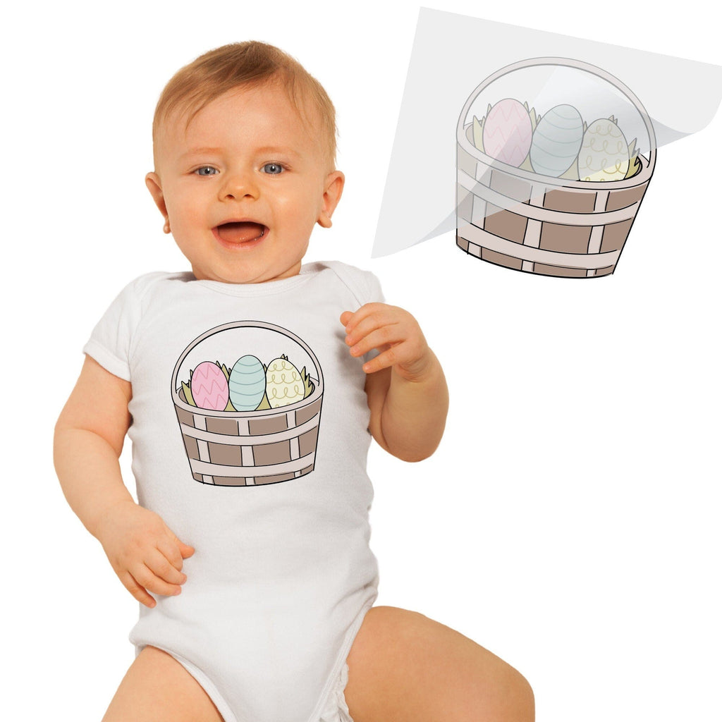 Easter Egg Basket DTF Transfer - Silhouette U