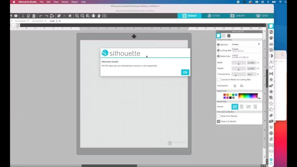 How to Fix an Unsupported Format Error - Silhouette U