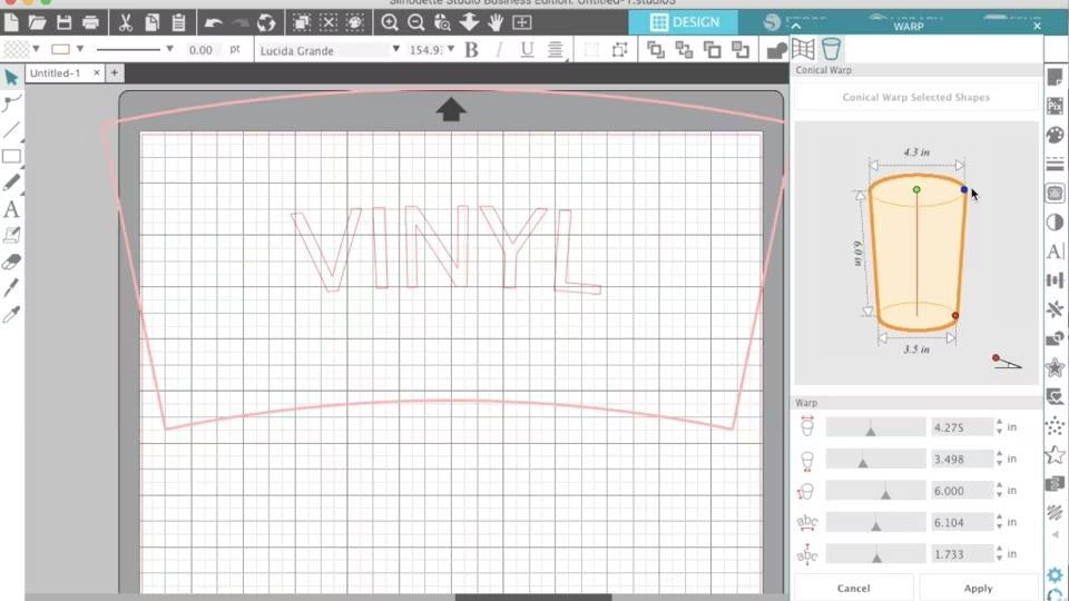 Introduction to Conical Warp in Silhouette Studio - Silhouette U