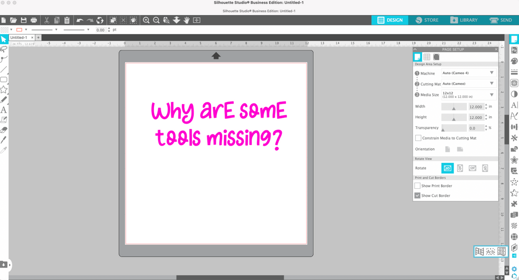 Silhouette Studio Tool Icons Missing? Here's Why - Silhouette U