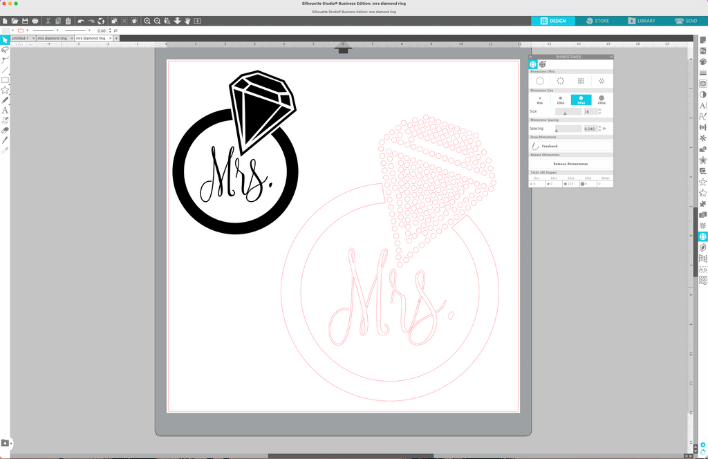 Intermediate Video: Turn a Cut File Into a Rhinestone Template in Silh ...
