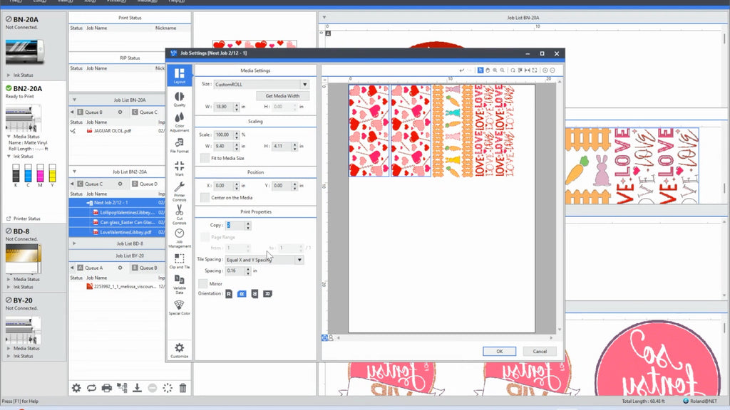 Intermediate Video: How to Nest Jobs in Roland VersaWorks - Silhouette U