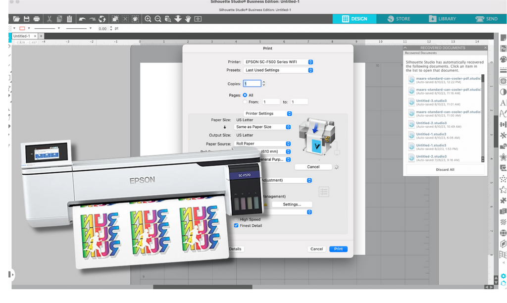 Intermediate Video: Overview of Epson F570 Sublimation Print Manager ...