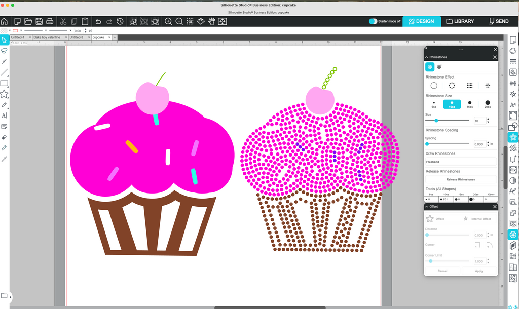Advanced Video: Turn a Cut File Into a Rhinestone Template in Silhouet ...