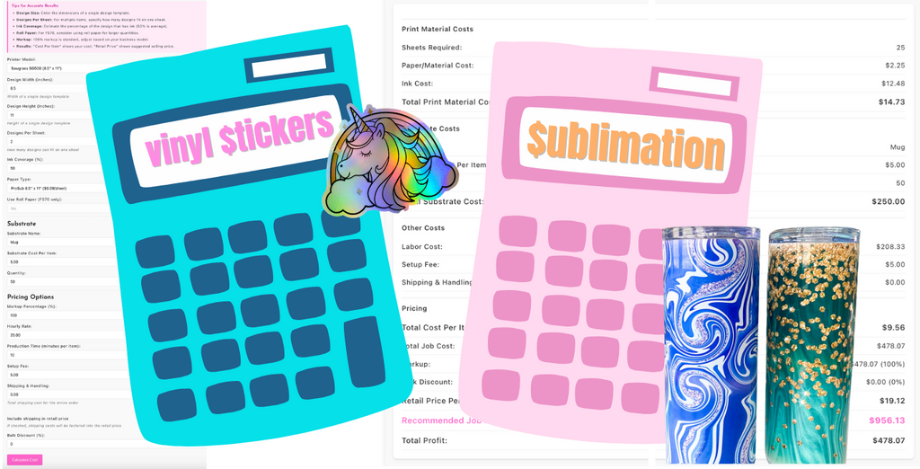 Free Craft Calculators - Silhouette U