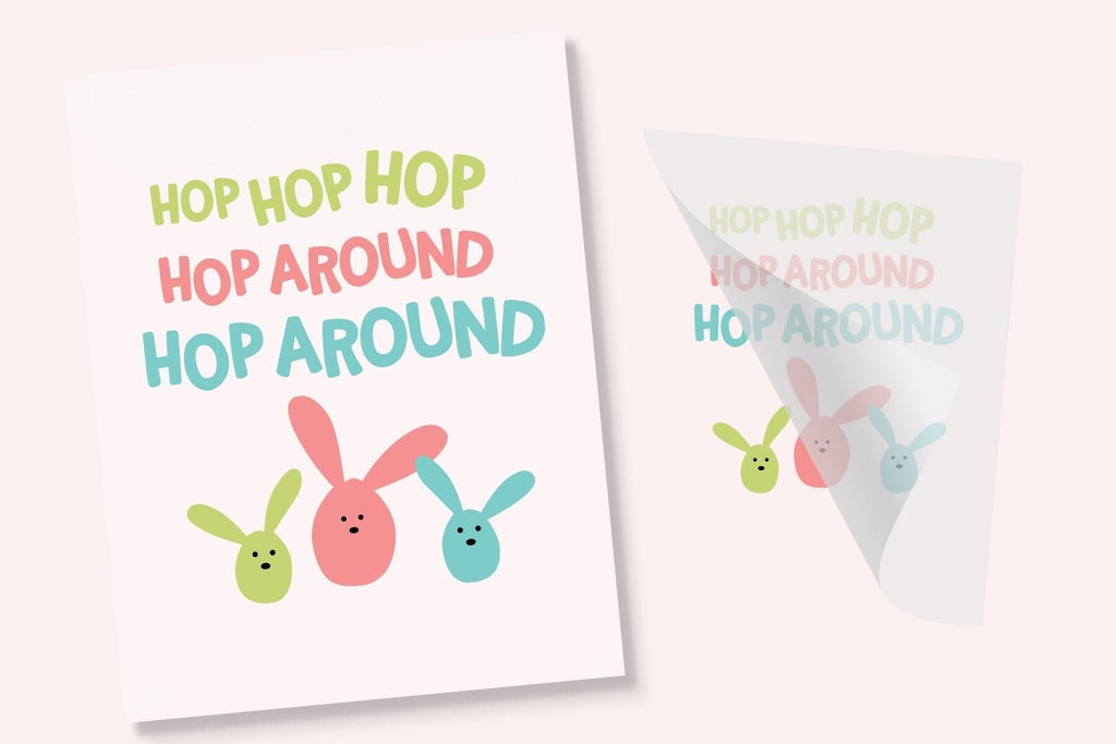 Hop Around DTF Transfer - Silhouette U