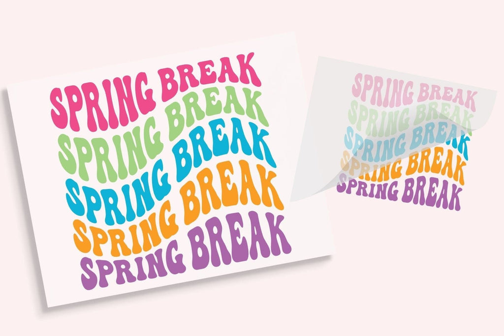 Spring Break Wave DTF Transfer - Silhouette U