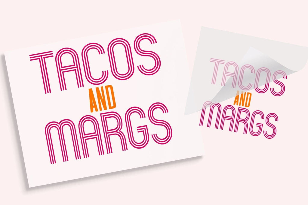 Tacos and Margs DTF Transfer - Silhouette U